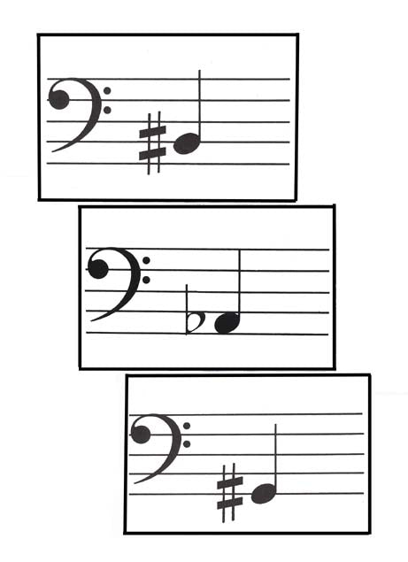 Chromatic Lines and Spaces Flashcards – Pace Piano - Lee Roberts Music ...